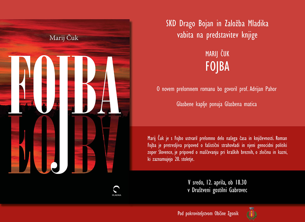 Predstavitev romana Fojba v Gabrovcu - Mladika